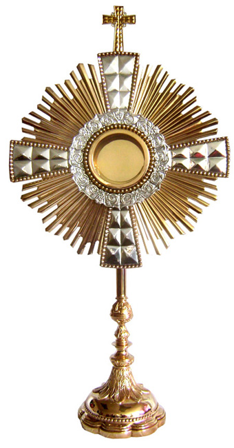 Monstrance: Beautiful Gold Plated Monstrance - Image